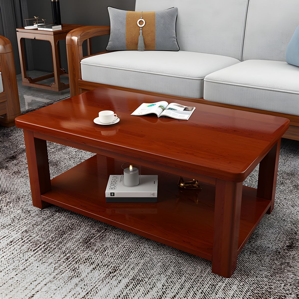 Ibiza office coffee table (mahogany) – Climax Furniture