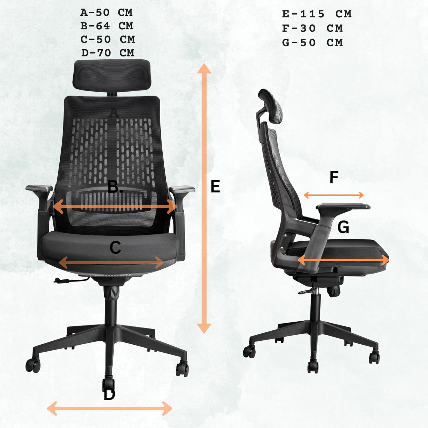 High Back Ergonomic Office Chair – Climax Furniture