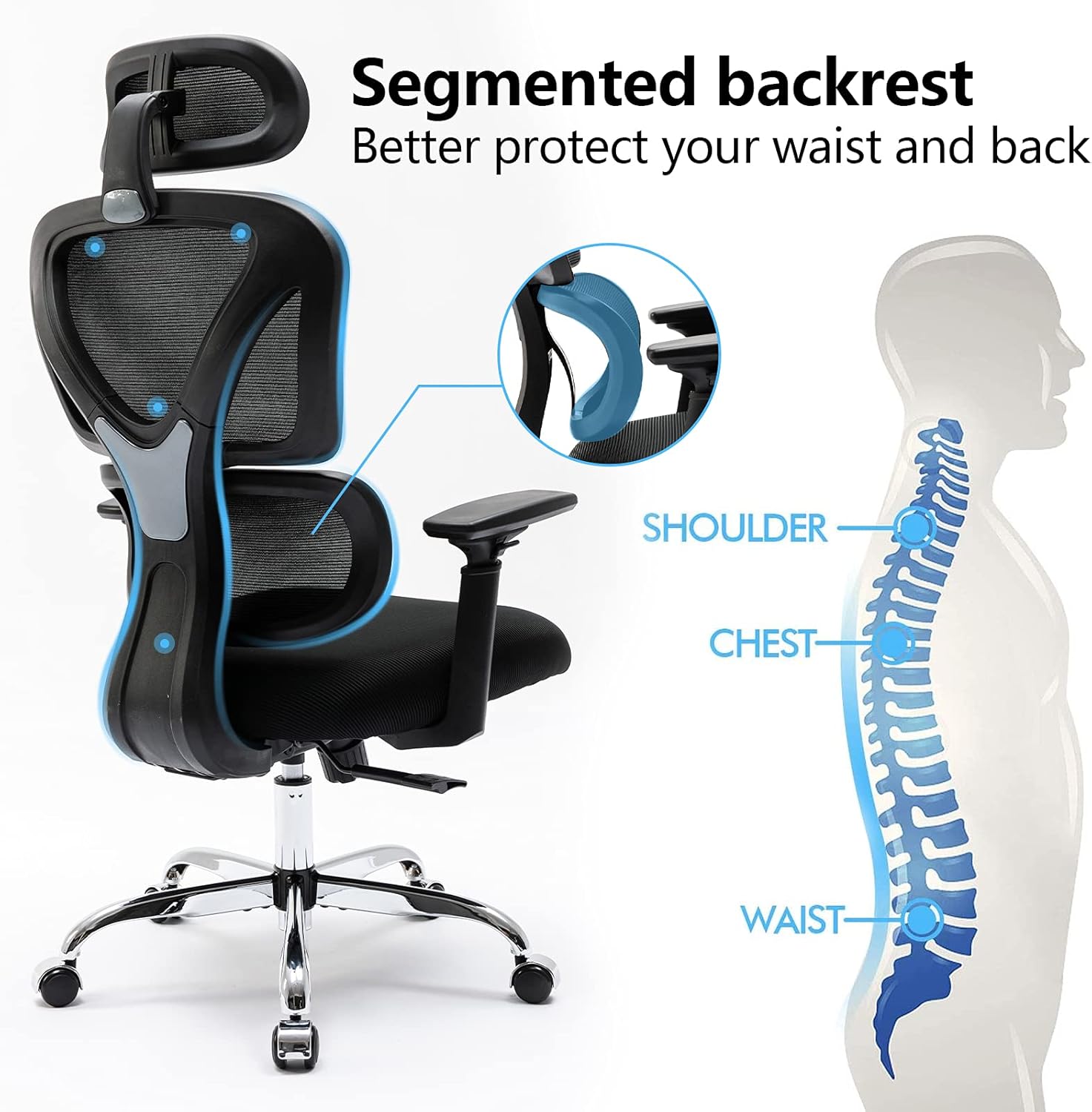 High Back Orthopedic Office Chair – Climax Furniture