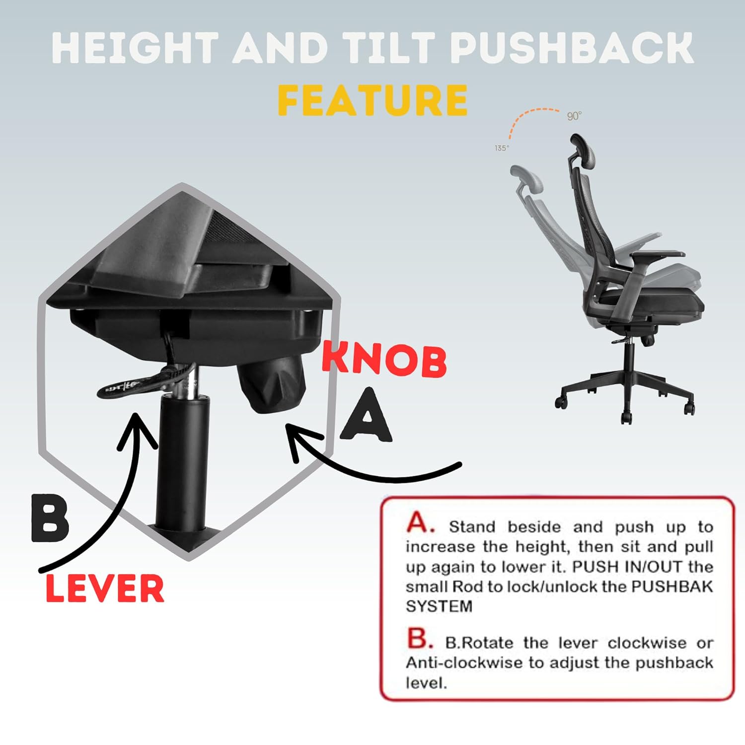 High Back Ergonomic Office Chair – Climax Furniture