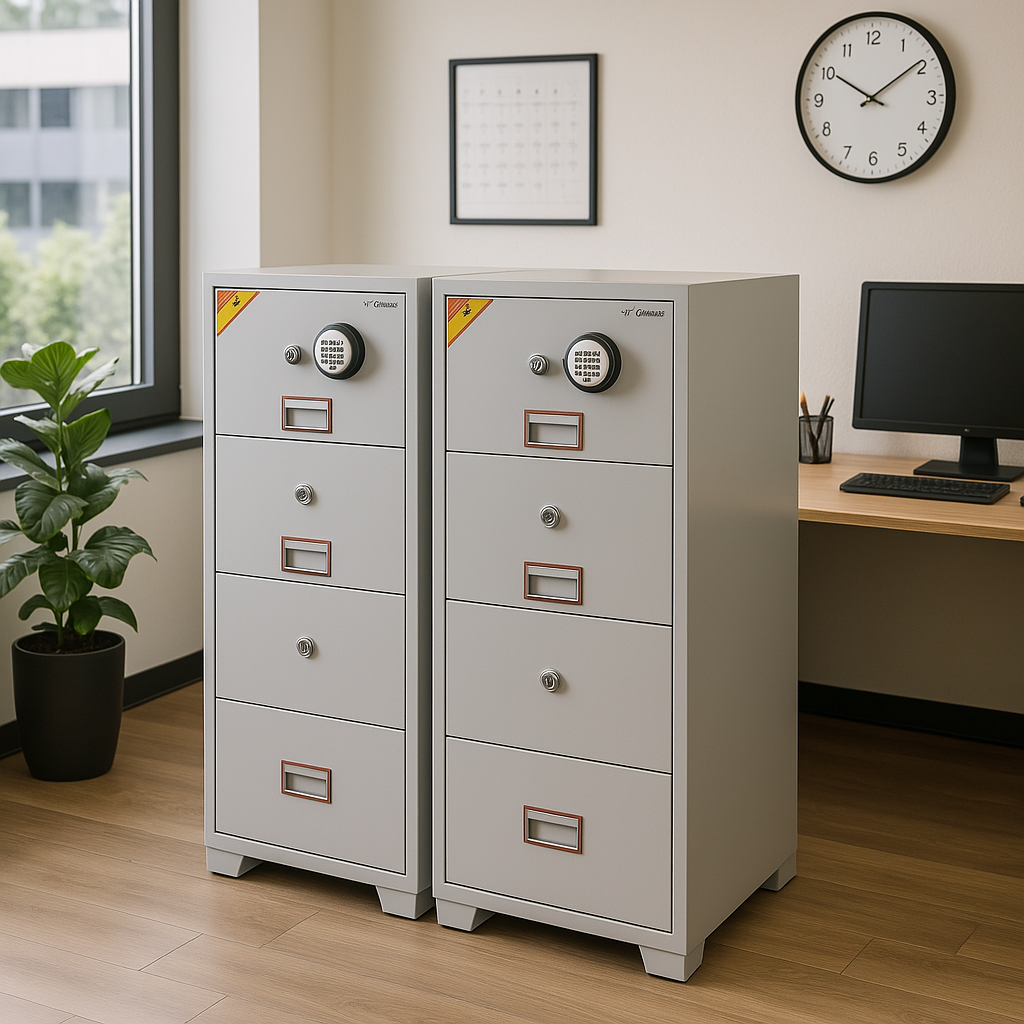 4 Drawer Fireproof Office Filing Cabinet – Climax Furniture