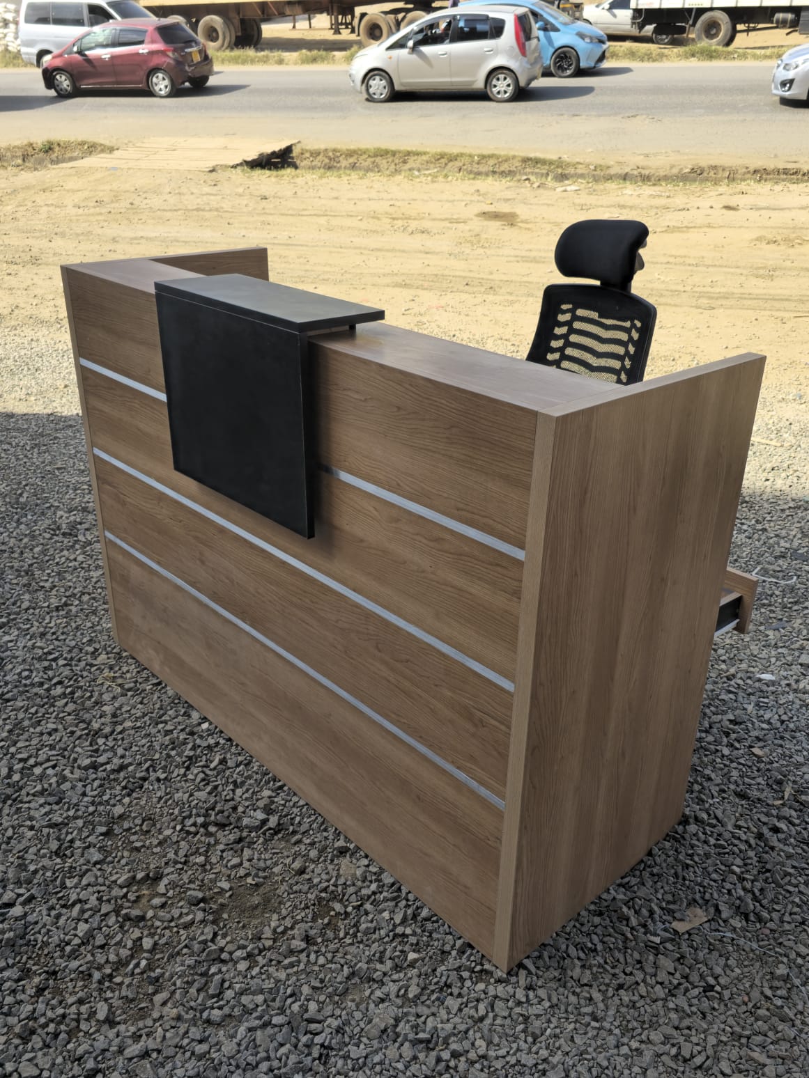 1.4M Modern Office Reception Desk – Climax Furniture