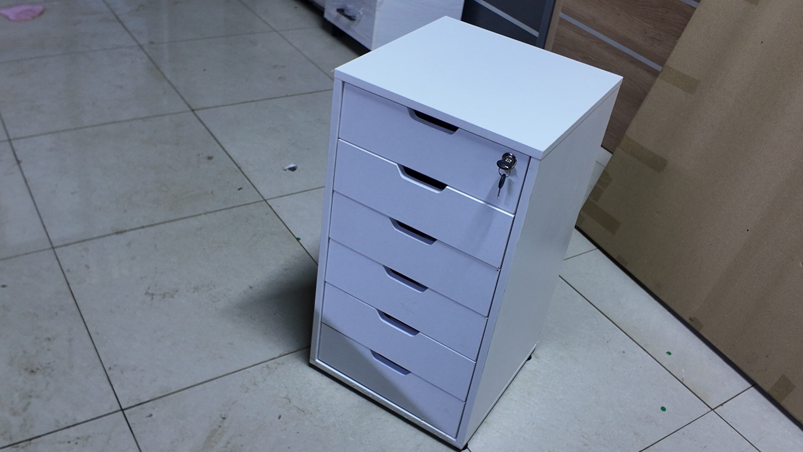 Modern White Office Chest Drawer – Climax Furniture