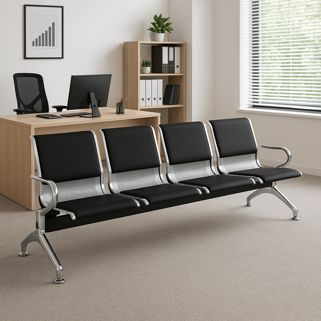 4 Link Office Reception Waiting Bench – Climax Furniture