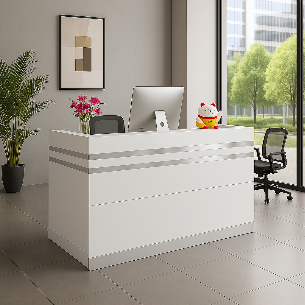 1.2M Modern Office Reception Desk – Climax Furniture