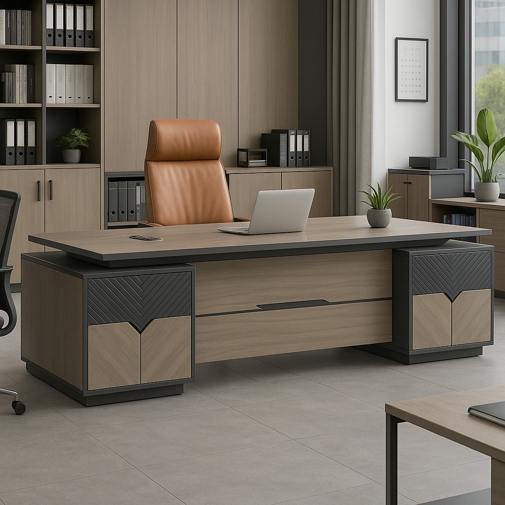 2.4M Modern Advance Office Desk – Climax Furniture