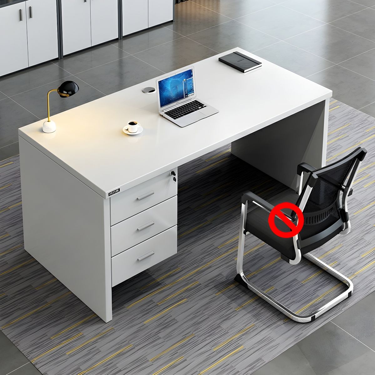 1.2M Modern Secretarial Office Desk – Climax Furniture