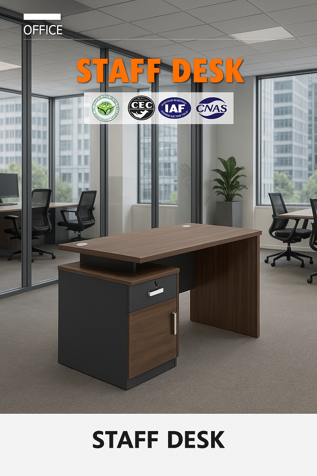 1.2M Modern Advance Office Desk – Climax Furniture