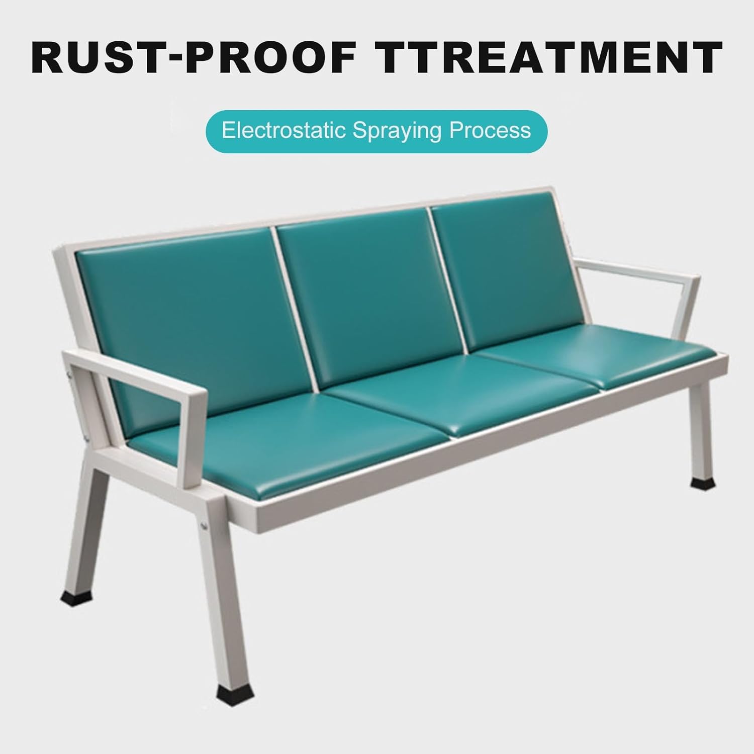 3 Seater Heavy Duty Reception Bench – Climax Furniture